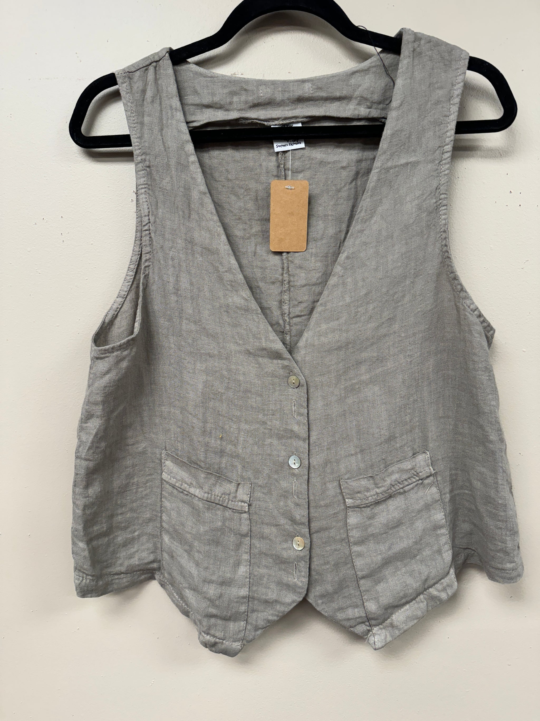 Italian Linen Vest / Top. Meo Meli, Style L11774, Southern Exposure ...