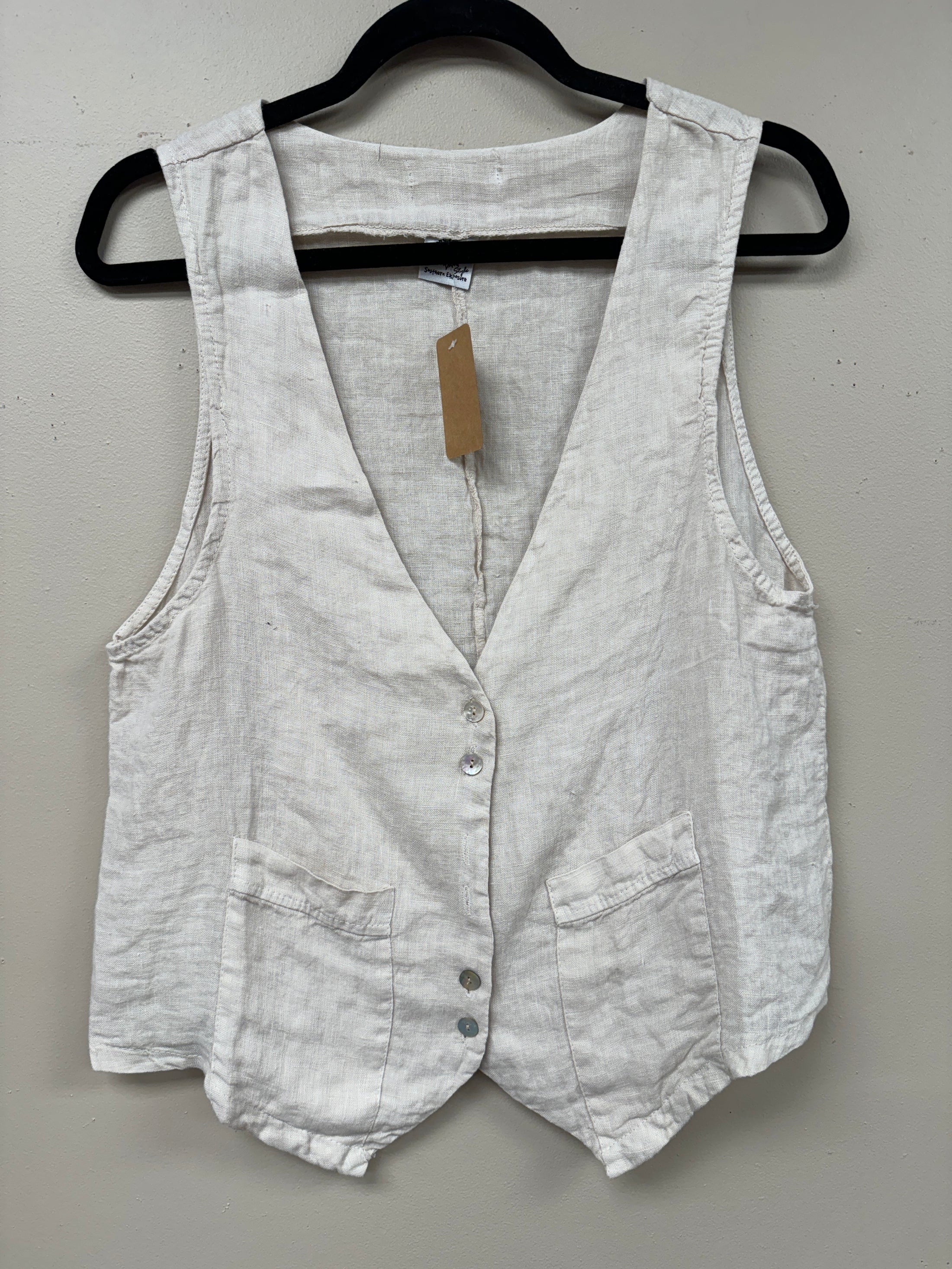 Italian Linen Vest / Top. Meo Meli, Style L11774, Southern Exposure ...